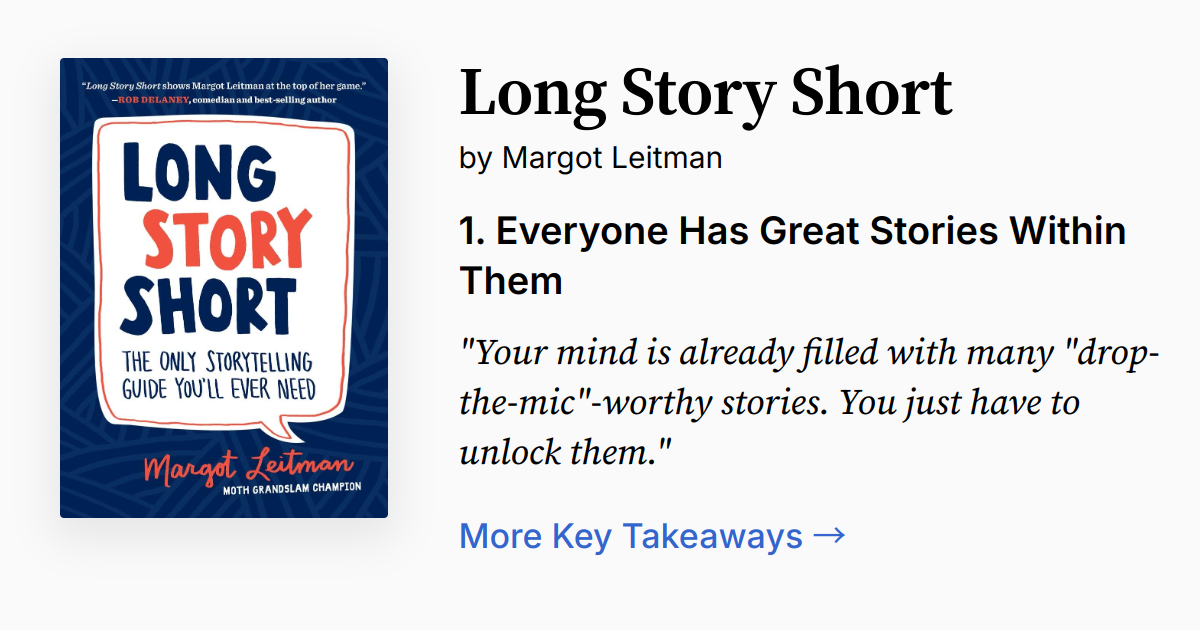 Long Story Short | Summary, Audio, Quotes, FAQ