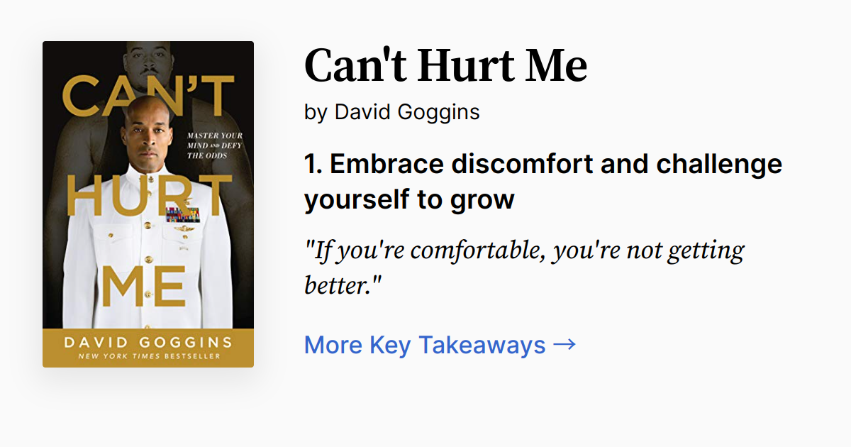 Can't Hurt Me by David Goggins | Resumen, Audio, Quotes, FAQ