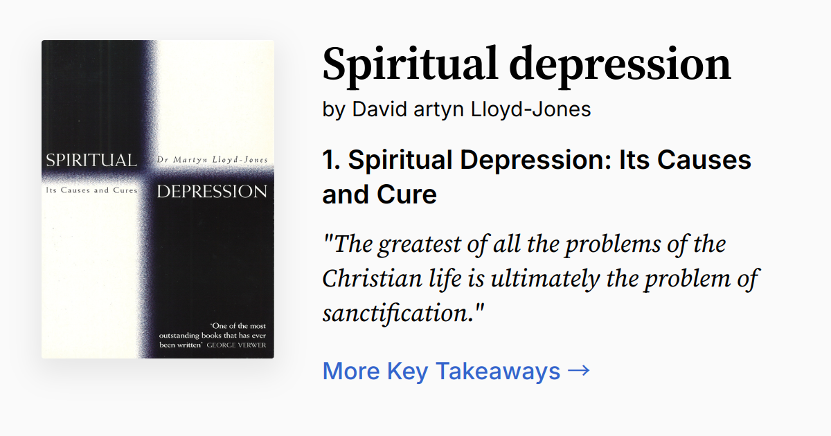 Spiritual Depression | Summary, Audio, Quotes, FAQ