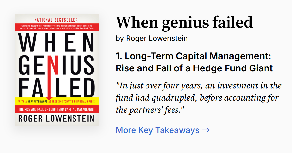 When Genius Failed | Summary, Quotes, FAQ, Audio