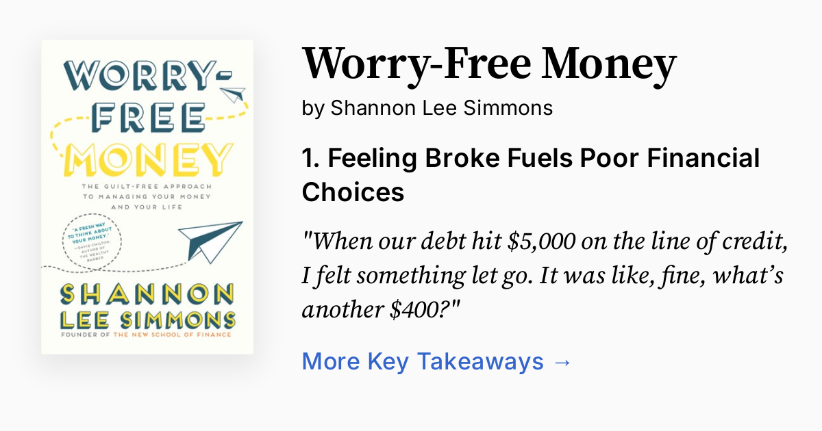 Worry-Free Money | Summary, Audio, Quotes