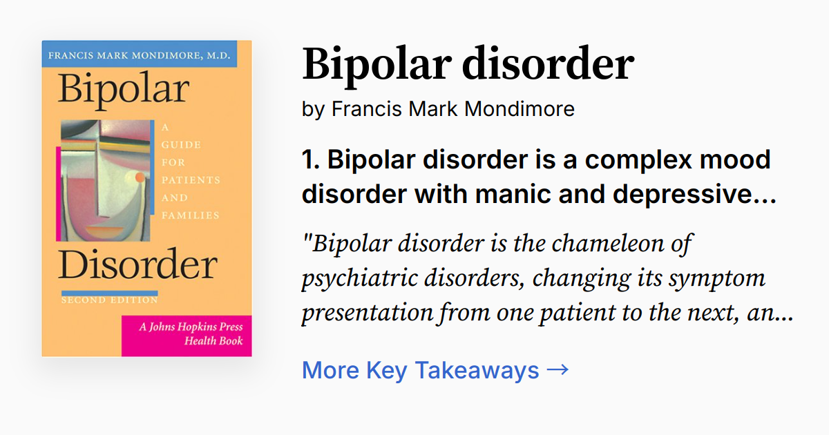 Bipolar Disorder | Summary, Audio, Quotes