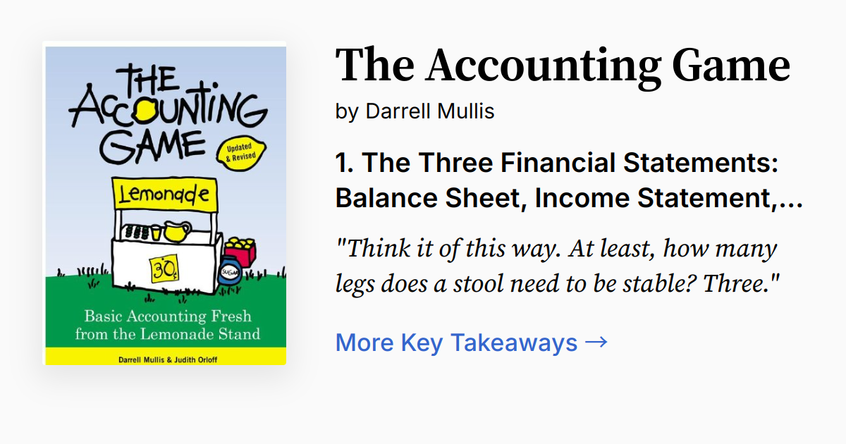 The Accounting Game | Summary, Audio, Quotes, FAQ