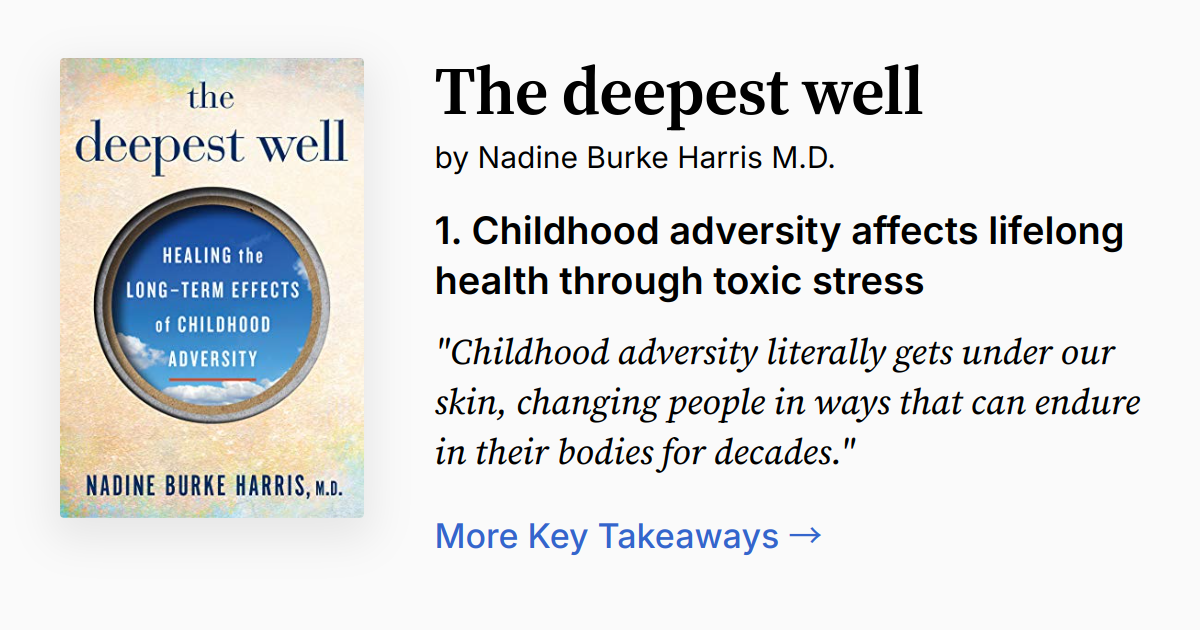 The Deepest Well | Summary, Quotes, FAQ, Audio