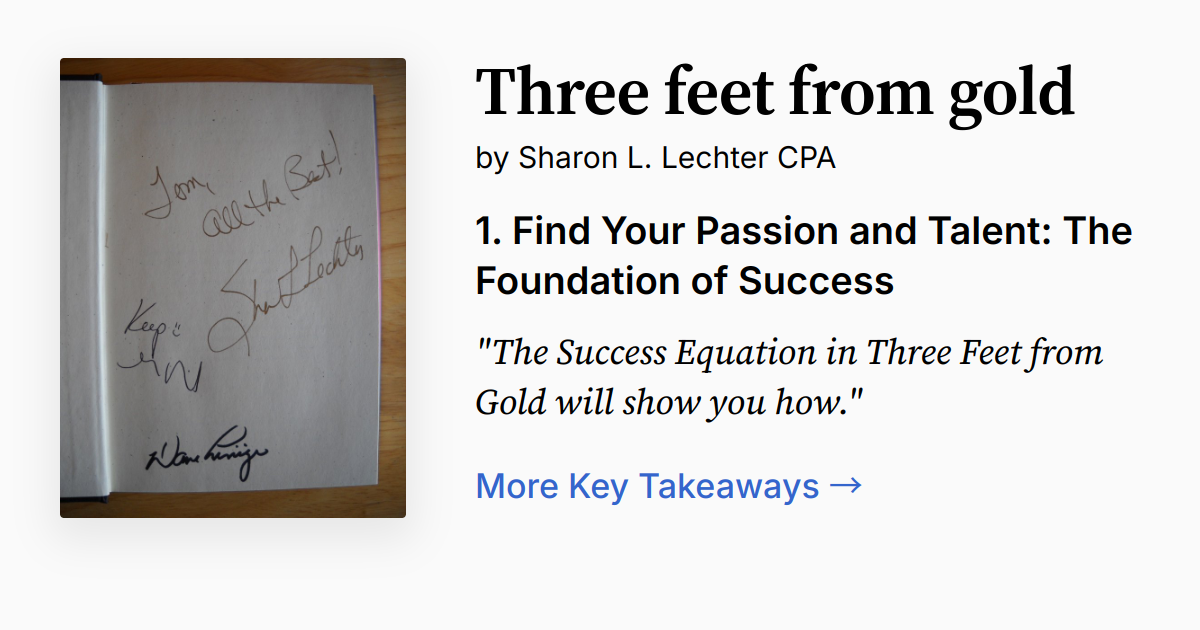 Three Feet from Gold | Summary, Audio, Quotes, FAQ
