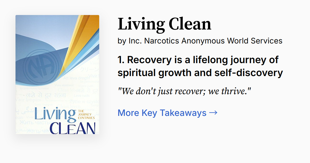 Living Clean by Narcotics Anonymous | Summary, Quotes, FAQ, Audio