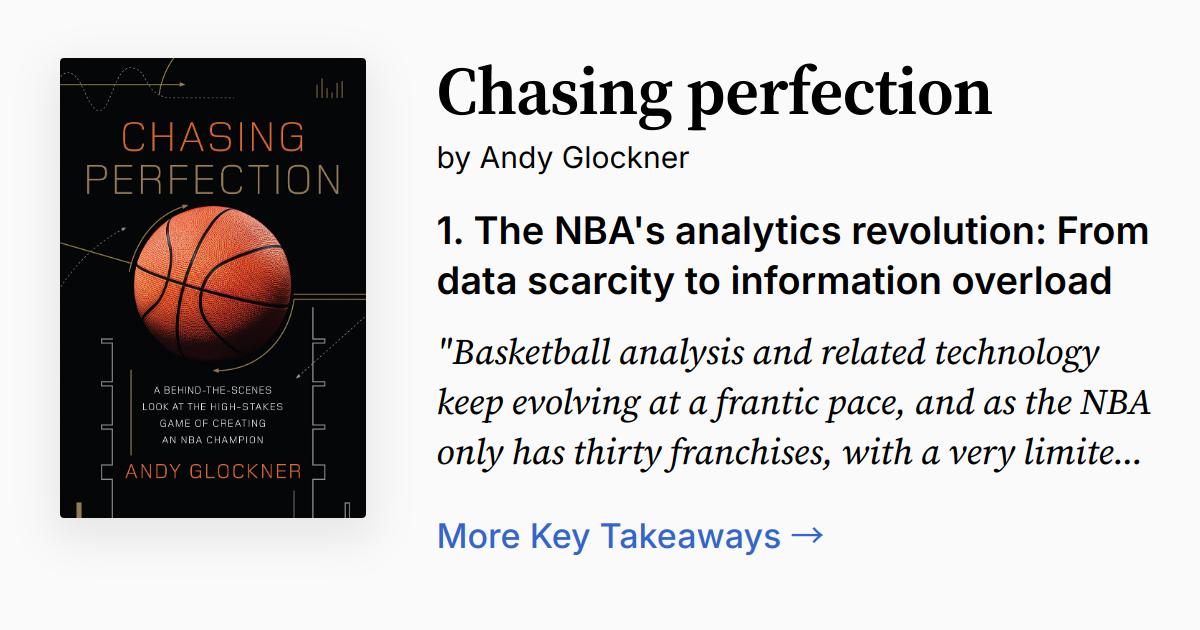 Chasing Perfection | Summary, Quotes, FAQ, Audio