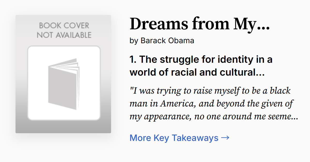 Dreams from My Father | Summary, Quotes, FAQ, Audio