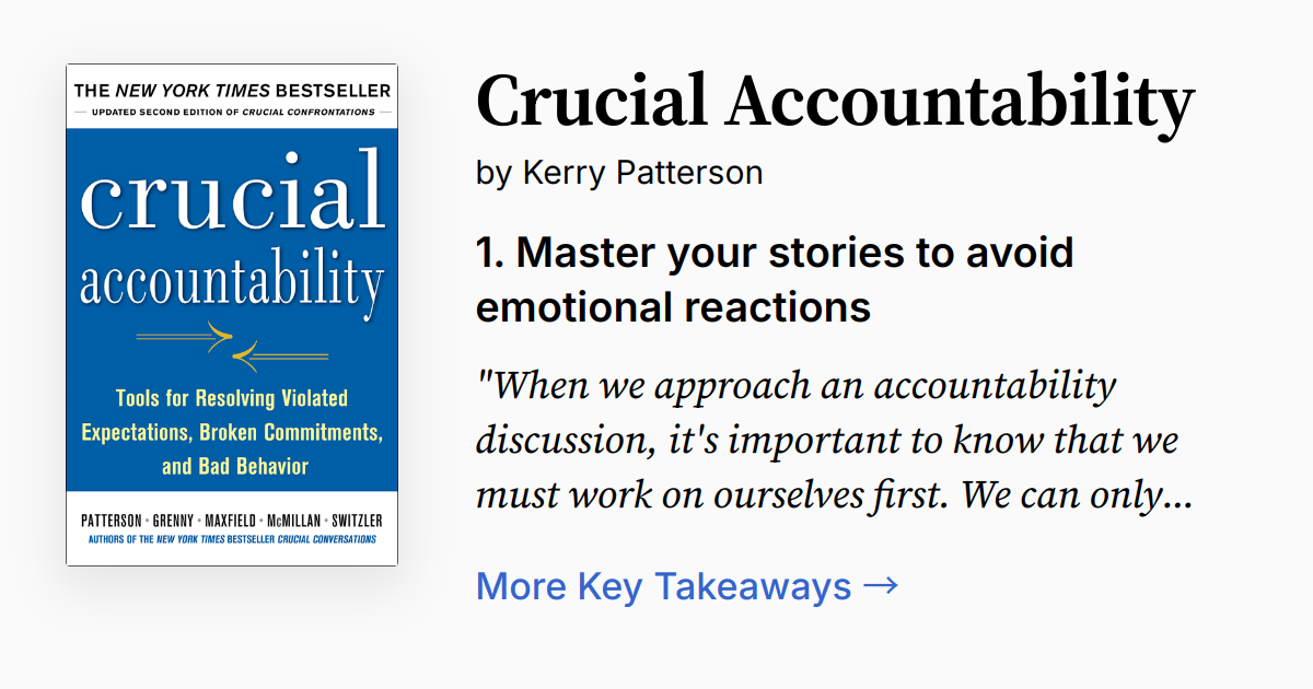 Crucial Accountability | Summary, Audio, Quotes, FAQ