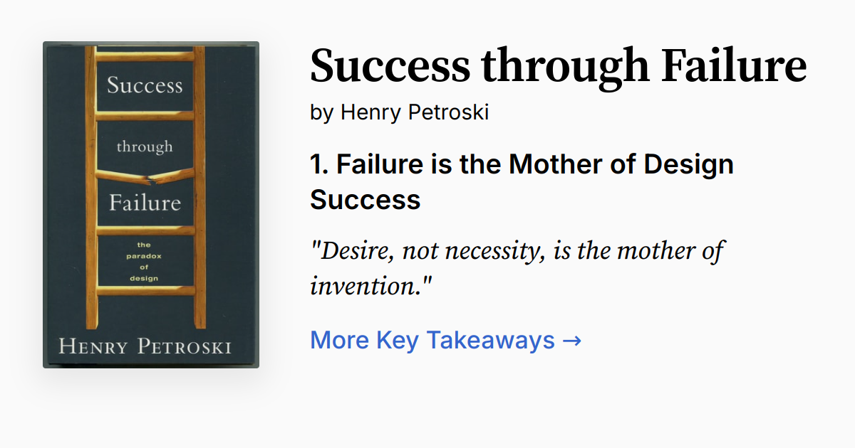 Success through Failure | Summary, Audio, Quotes, FAQ