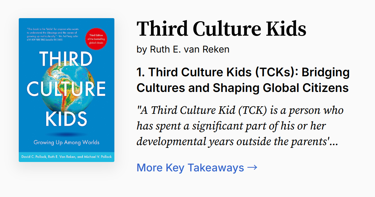 Third Culture Kids | Summary, Audio, Quotes, FAQ