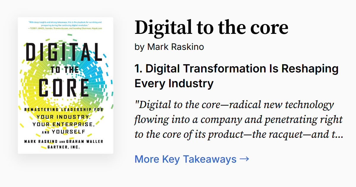 Digital to the Core | Summary, Audio, Quotes
