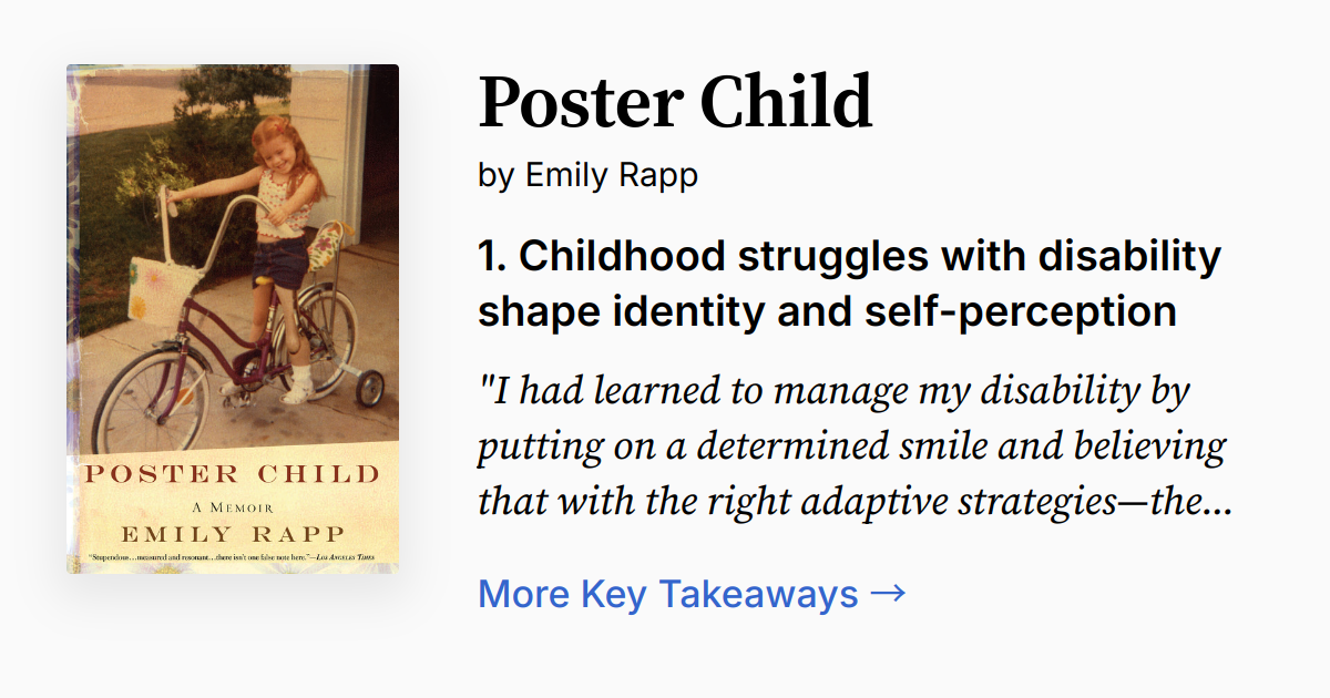 Poster Child by Emily Rapp | Summary, Audio, Quotes, FAQ