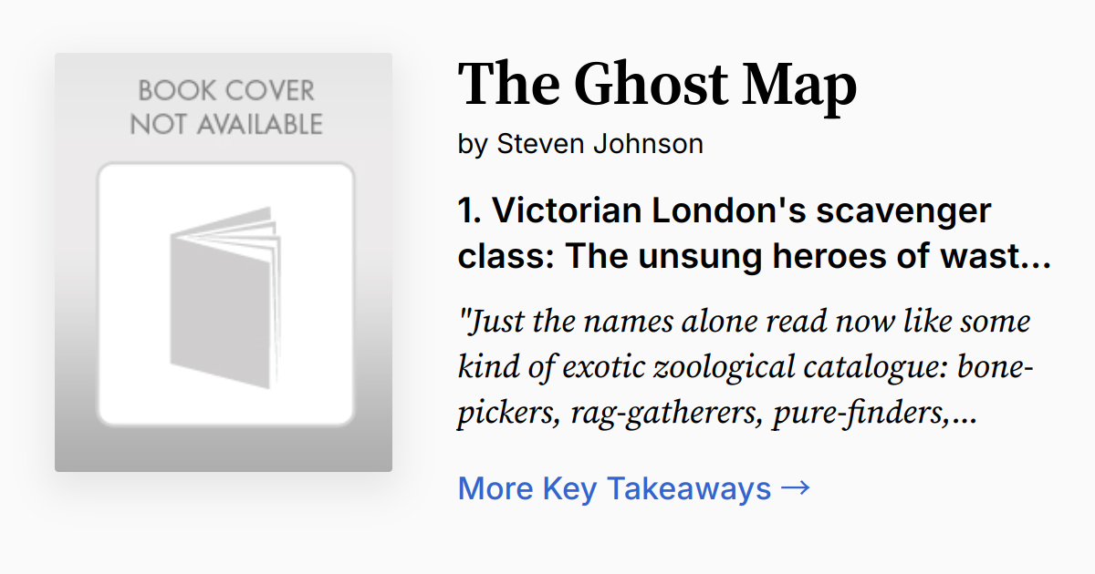 The Ghost Map by Steven Johnson | Summary, Quotes, FAQ, Audio