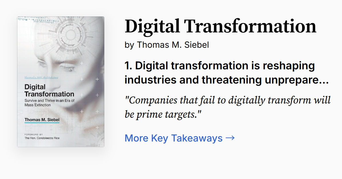 Digital Transformation | Summary, Audio, Quotes, FAQ