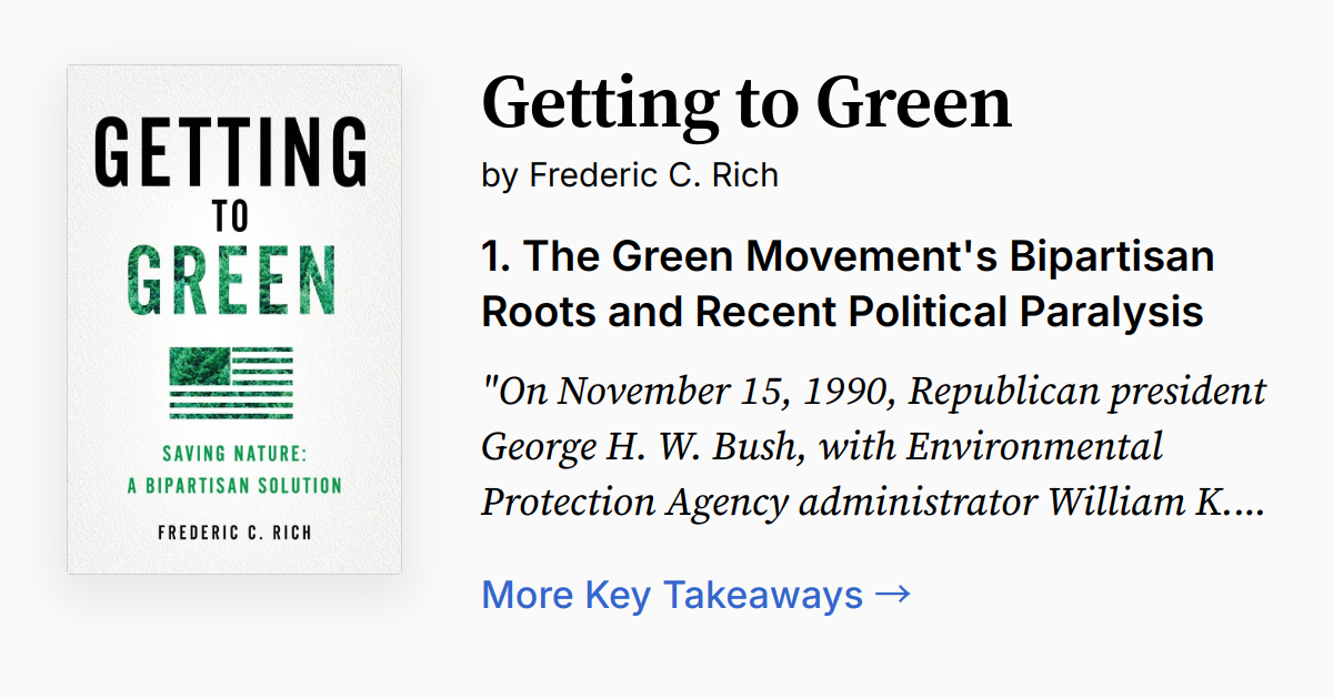 Getting to Green | Summary, Audio, Quotes