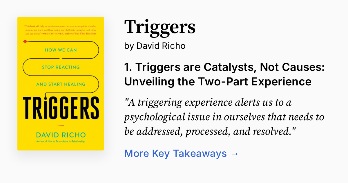 Triggers by David Richo | Summary, Audio, Quotes, FAQ