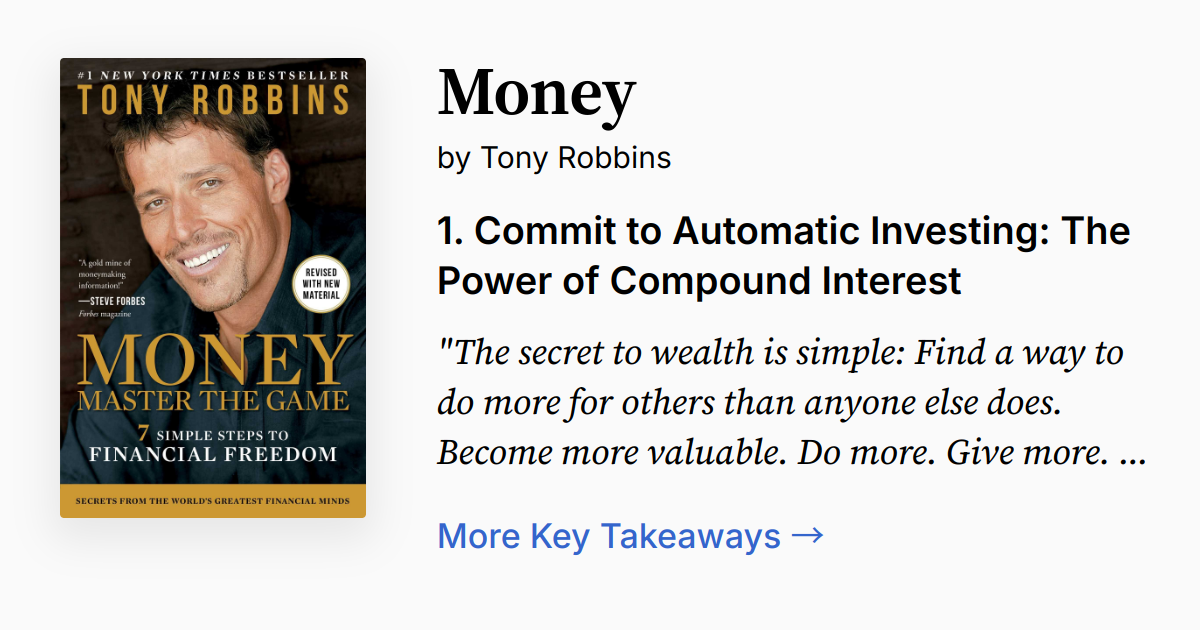 MONEY Master the Game | Streszczenie, Audio, Quotes, FAQ
