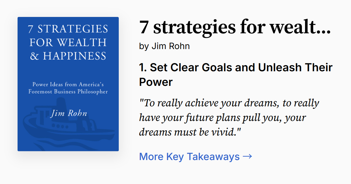 7 Strategies for Wealth & Happiness | Summary, Audio, Quotes, FAQ