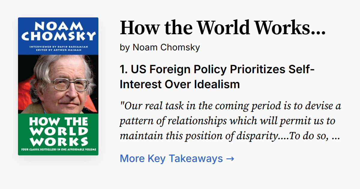 How the World Works | Summary, Audio, Quotes, FAQ
