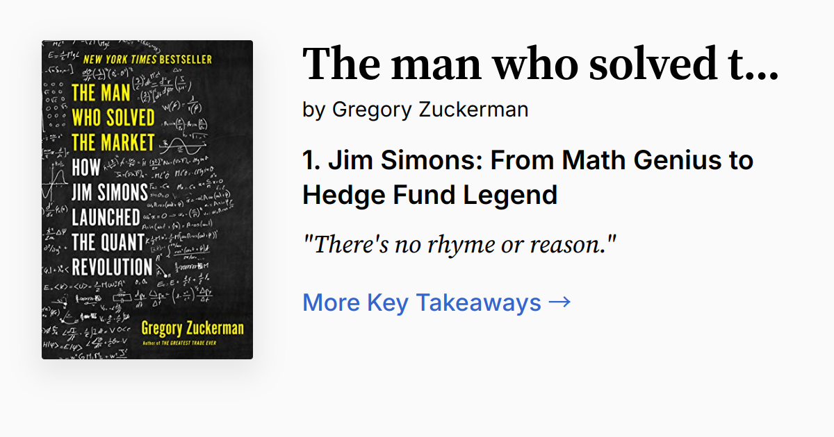The Man Who Solved the Market | Summary, Audio, Quotes, FAQ