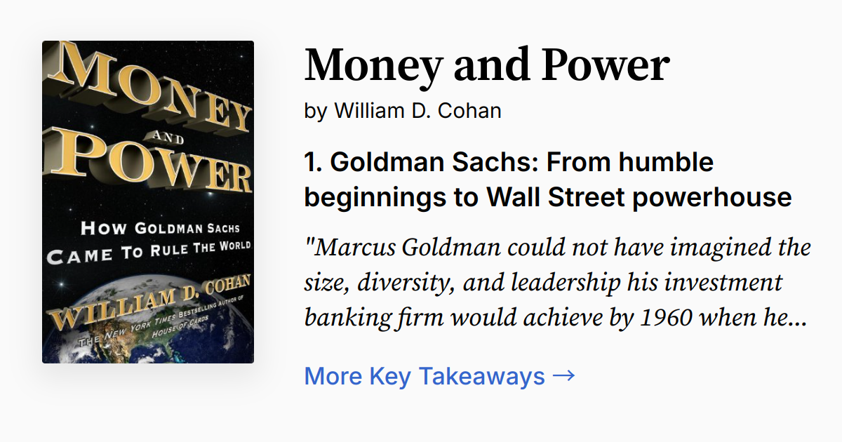 Money and Power | Summary, Audio, Quotes, FAQ