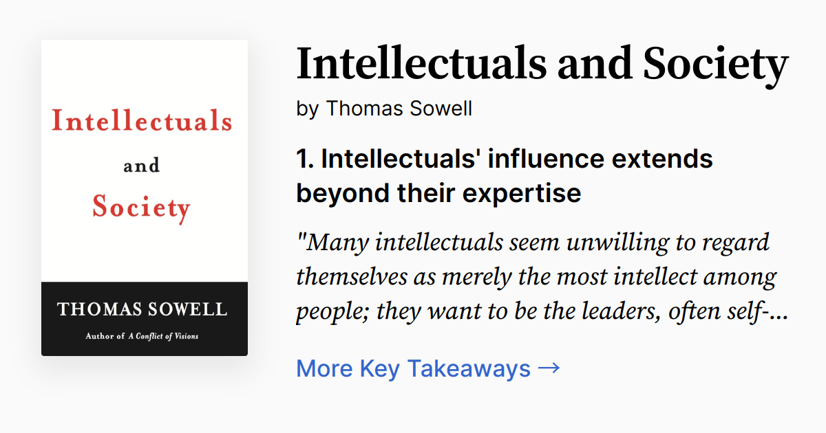 Intellectuals and Society | Summary, Audio, Quotes, FAQ