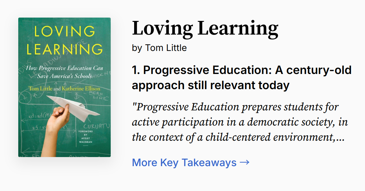 Loving Learning | Summary, Audio, Quotes, FAQ