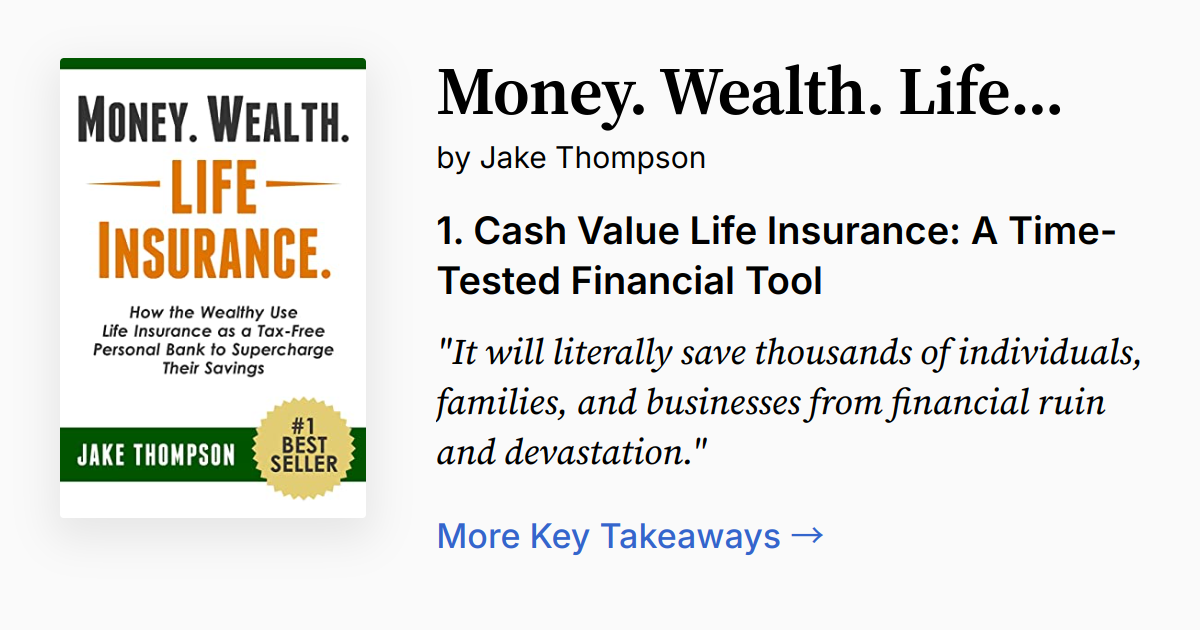 Money. Wealth. Life Insurance. | Summary, Quotes, Audio