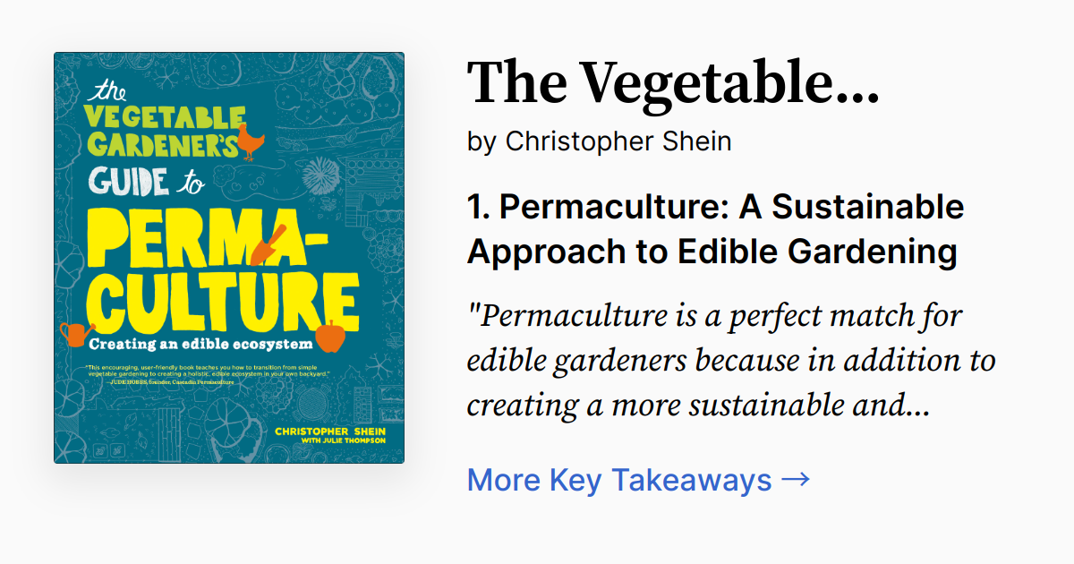 The Vegetable Gardener's Guide to Permaculture | Summary, Quotes, FAQ ...