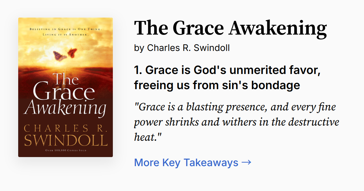 The Grace Awakening | Summary, Audio, Quotes, FAQ