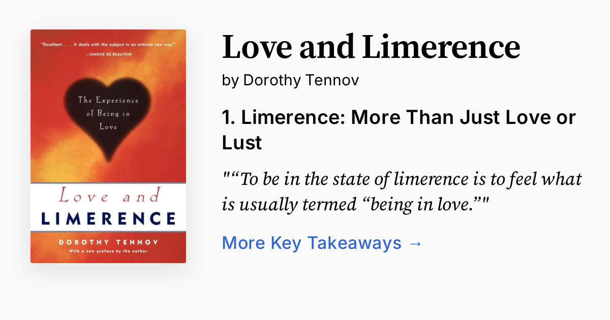 Love and Limerence | Summary, Quotes, FAQ, Audio