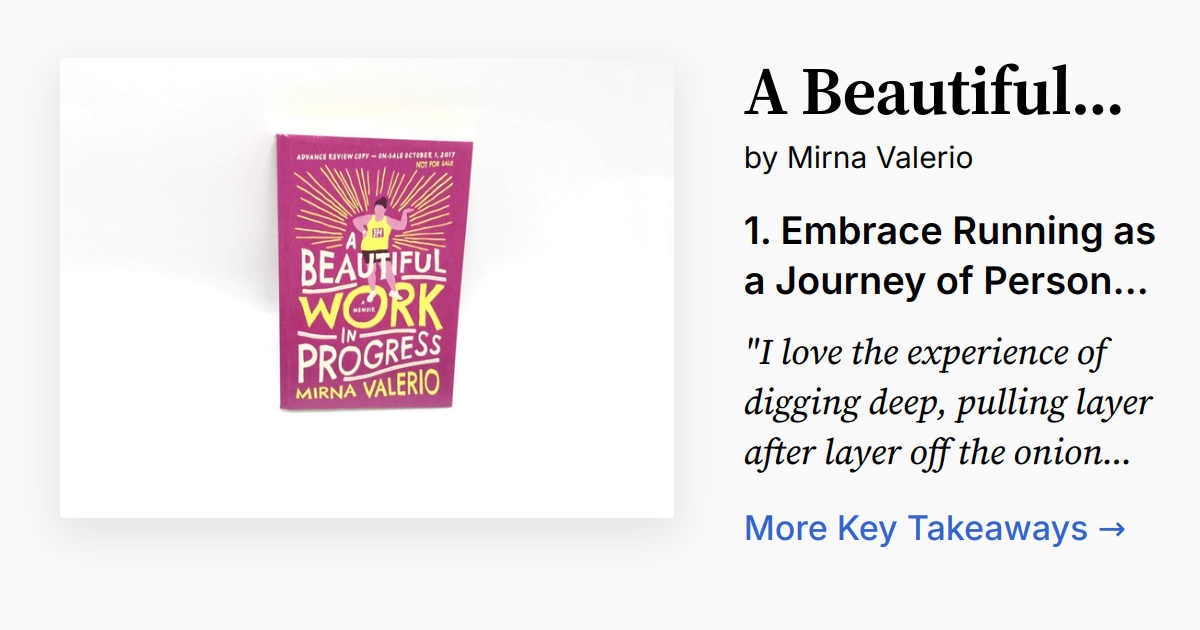 A Beautiful Work In Progress | Summary, Audio, Quotes, FAQ