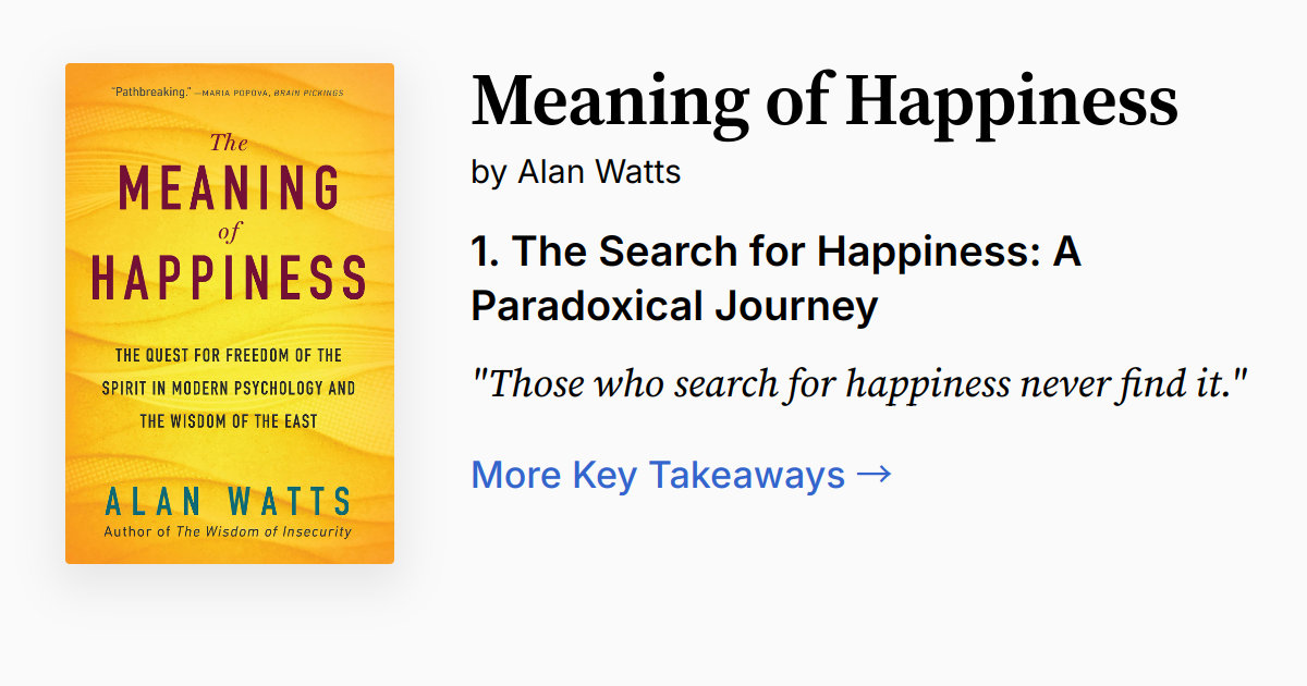 The Meaning of Happiness | Summary, Audio, Quotes, FAQ