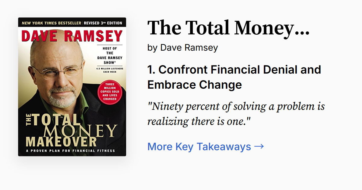 The Total Money Makeover | Summary, Audio, Quotes, FAQ