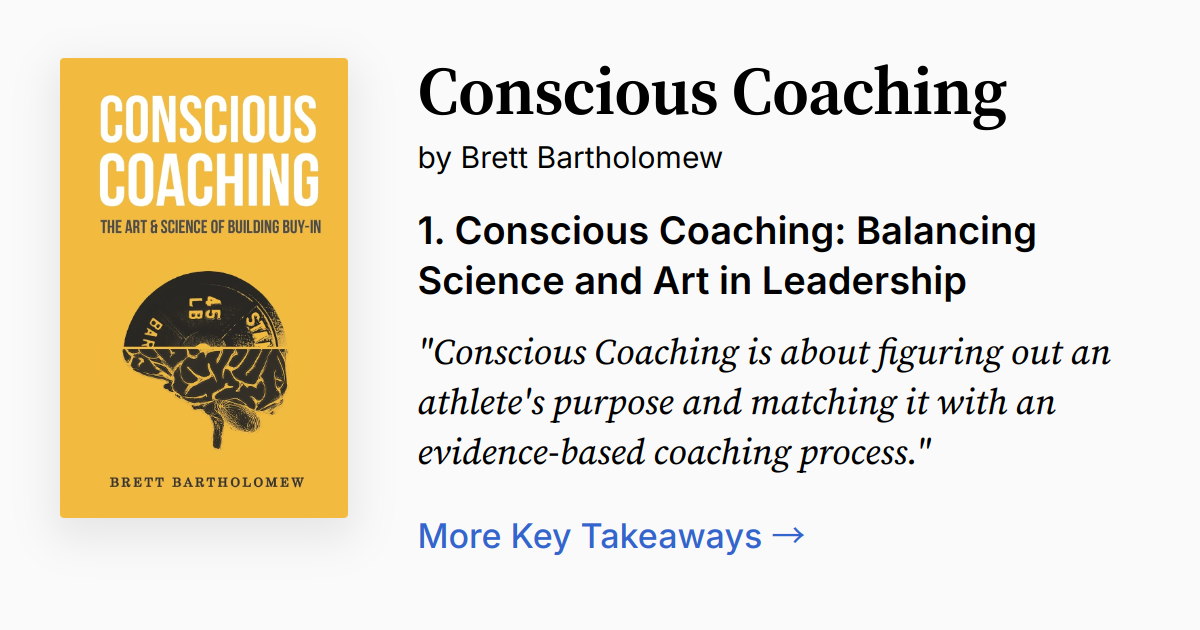 Conscious Coaching | Summary, Audio, Quotes, FAQ
