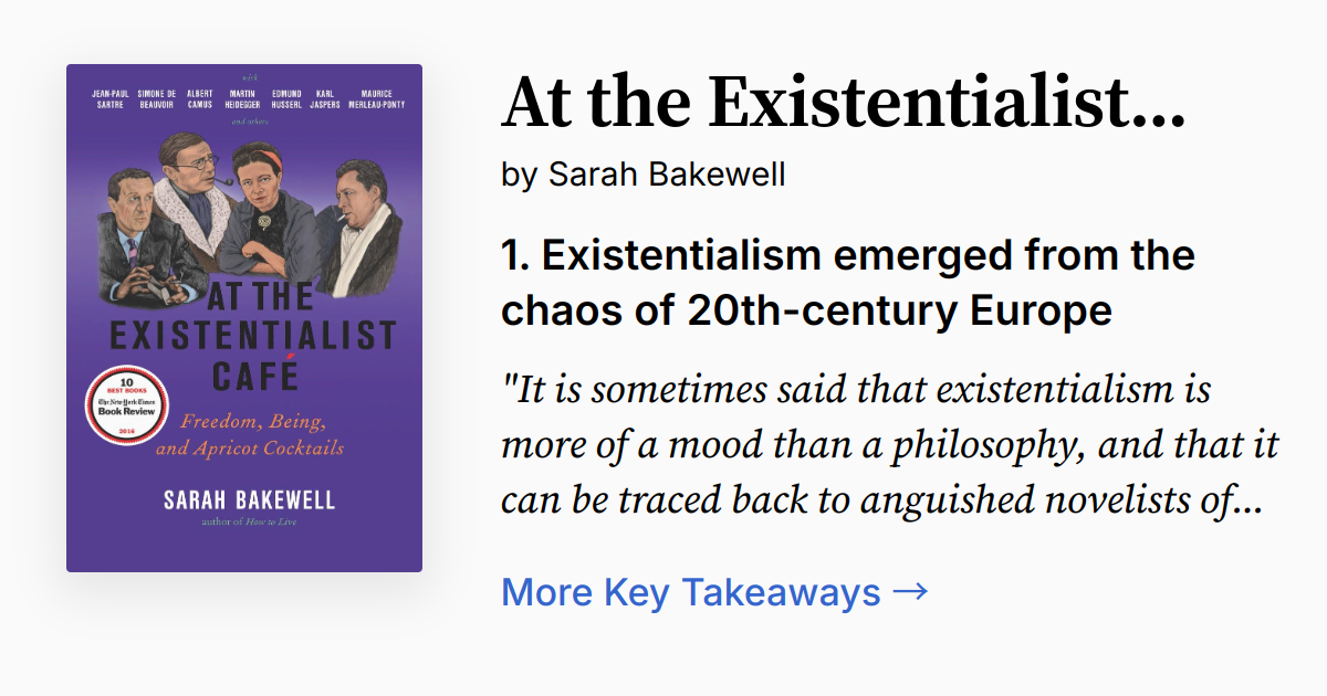 At the Existentialist Café | Summary, Audio, Quotes, FAQ