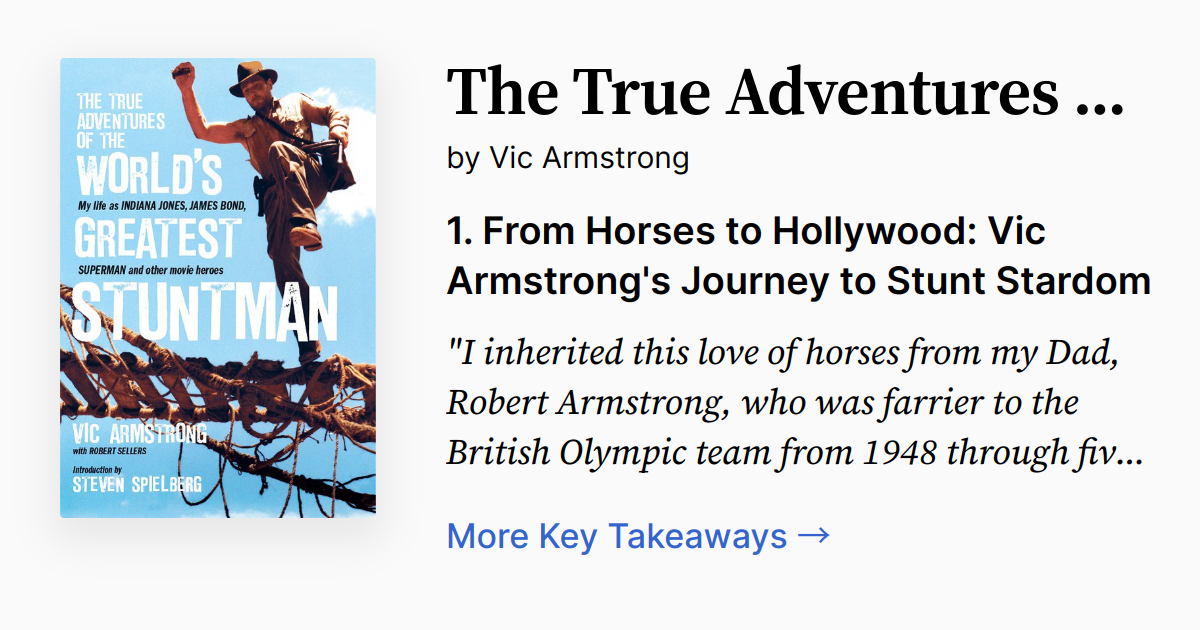 The True Adventures of the World's Greatest Stuntman | Summary, Audio ...