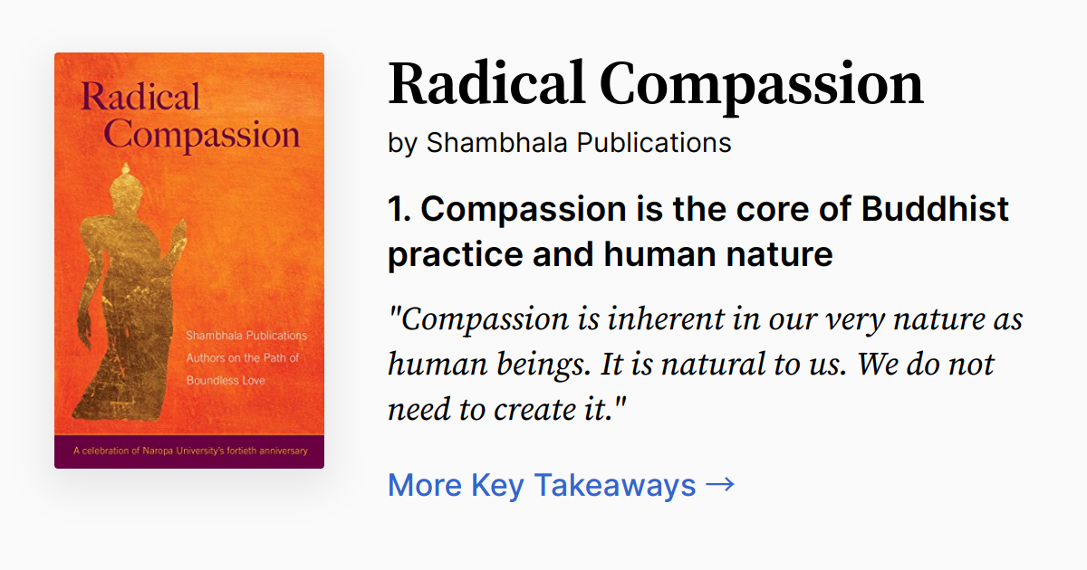 Radical Compassion | Summary, Audio, Quotes, FAQ