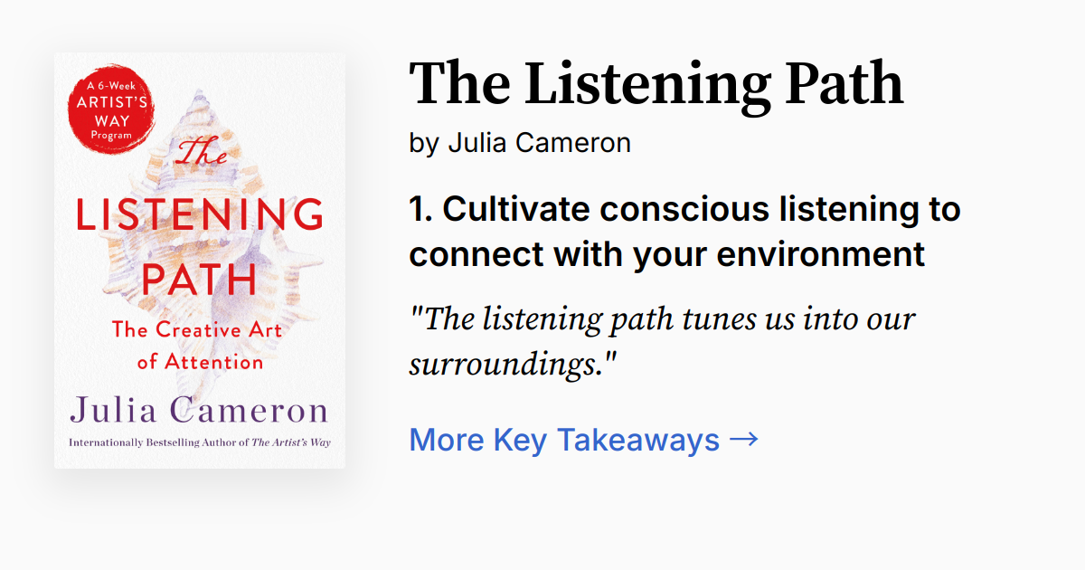 The Listening Path | Summary, Audio, Quotes, FAQ