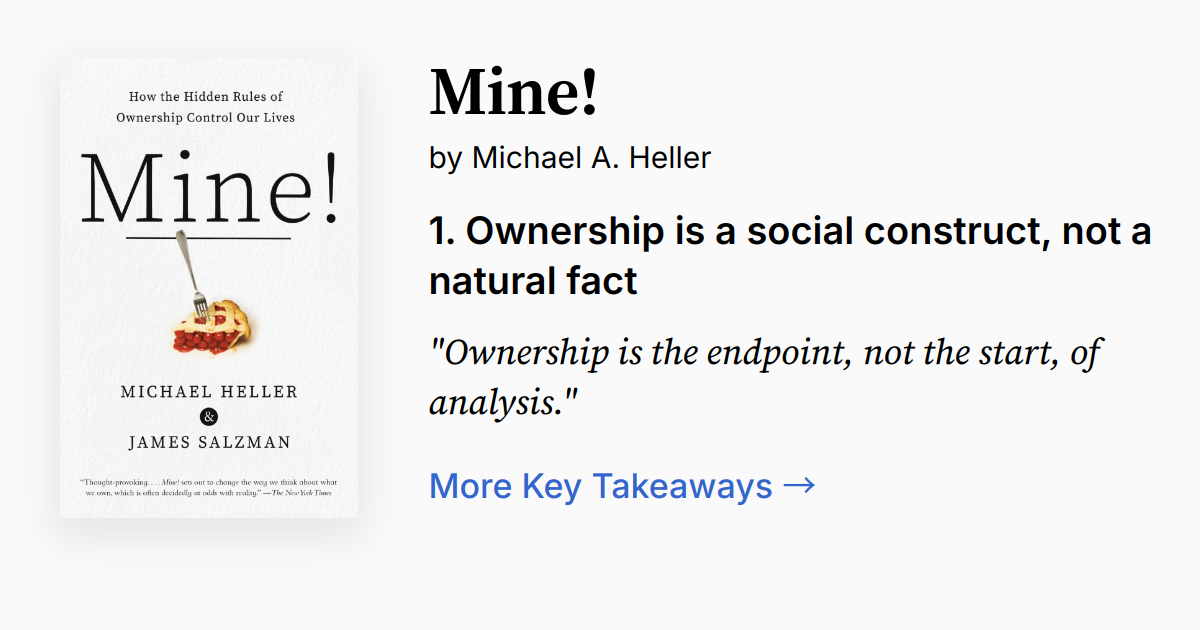 Mine! by Michael A. Heller | Summary, Audio, Quotes, FAQ
