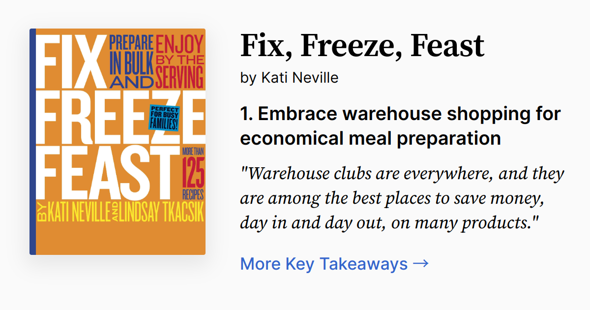 Fix, Freeze, Feast | Summary, Audio, Quotes, FAQ