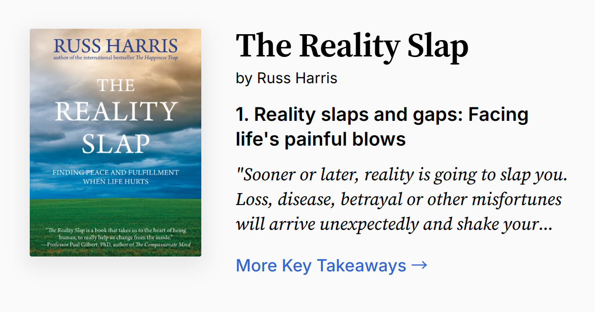 The Reality Slap | Summary, Quotes, FAQ, Audio