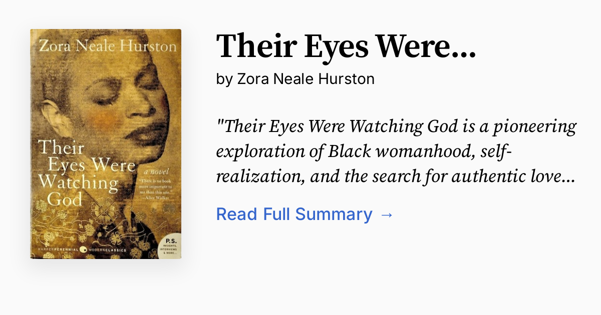 Their Eyes Were Watching God | Summary, Analysis, FAQ