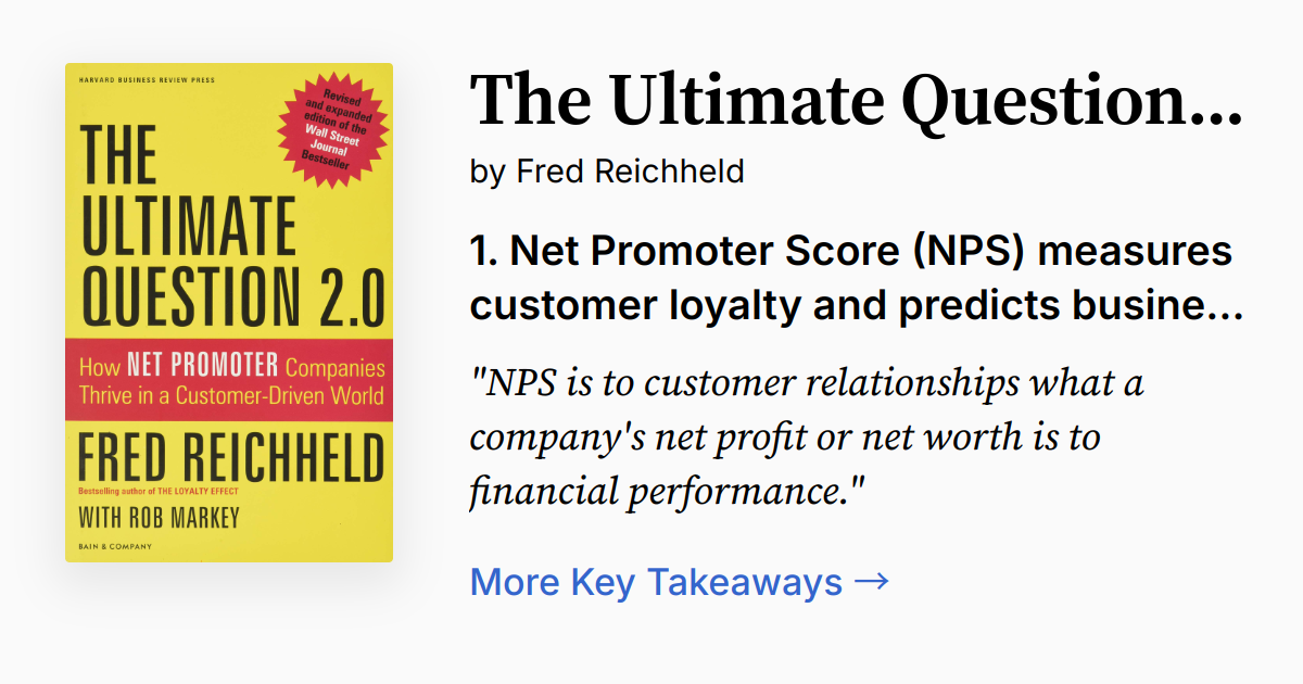 The Ultimate Question 2.0 | Summary, Audio, Quotes, FAQ