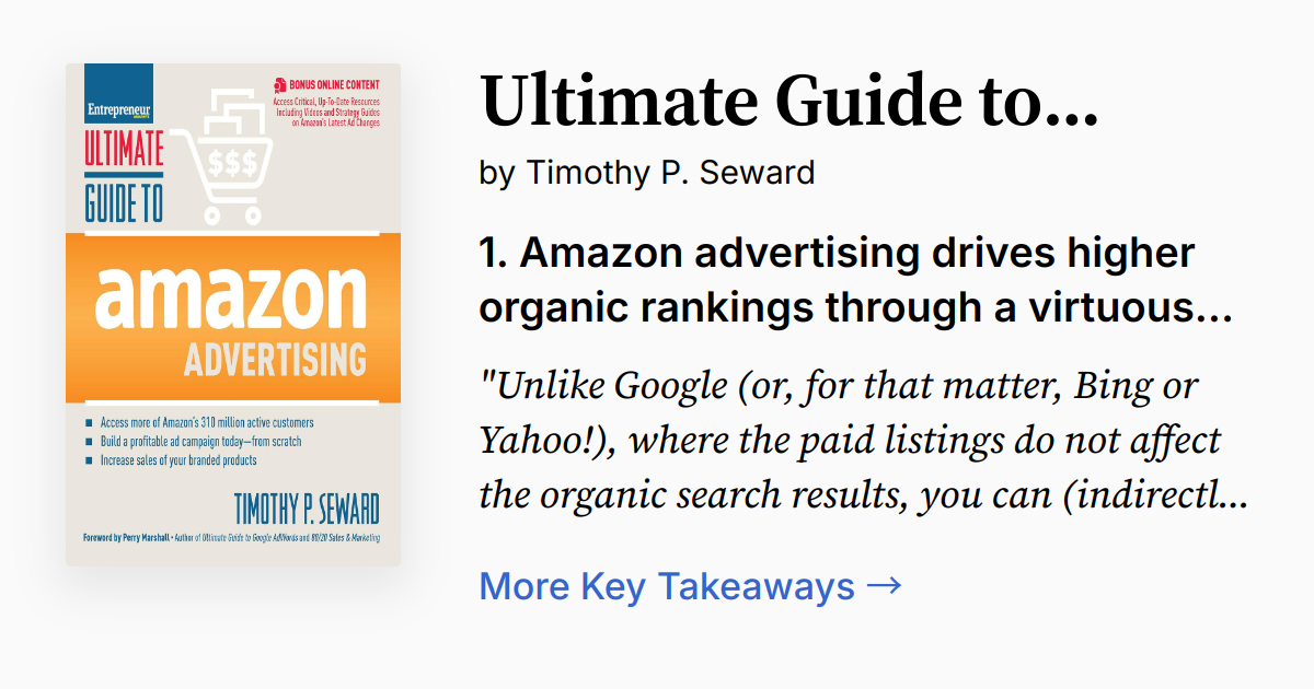 Ultimate Guide to Amazon Advertising | Summary, Audio, Quotes