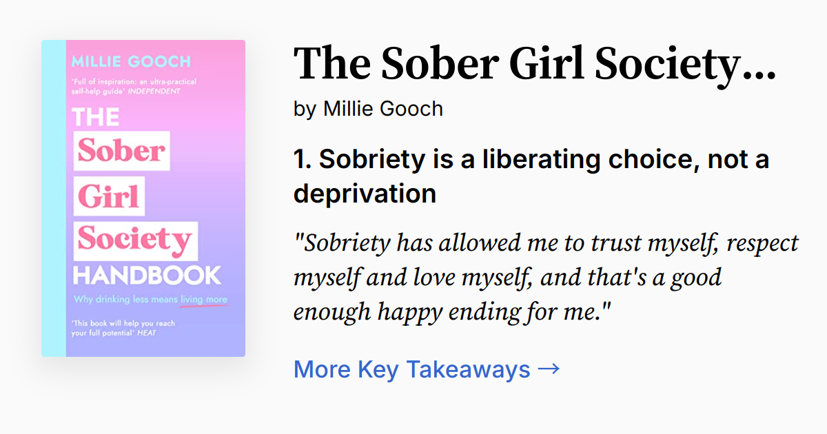 The Sober Girl Society Handbook | Summary, Audio, Quotes, FAQ