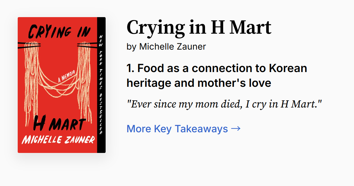 Crying in H Mart | Summary, Audio, Quotes, FAQ