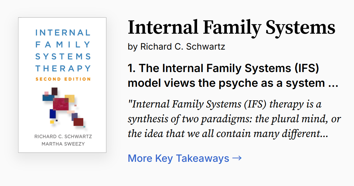 Internal Family Systems Therapy | Summary, Audio, Quotes, FAQ