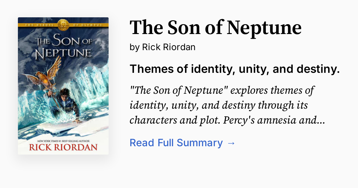 The Son of Neptune | Summary, Audio, Analysis, FAQ